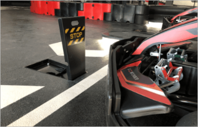 Go-kart pit area – The most advanced pit stop