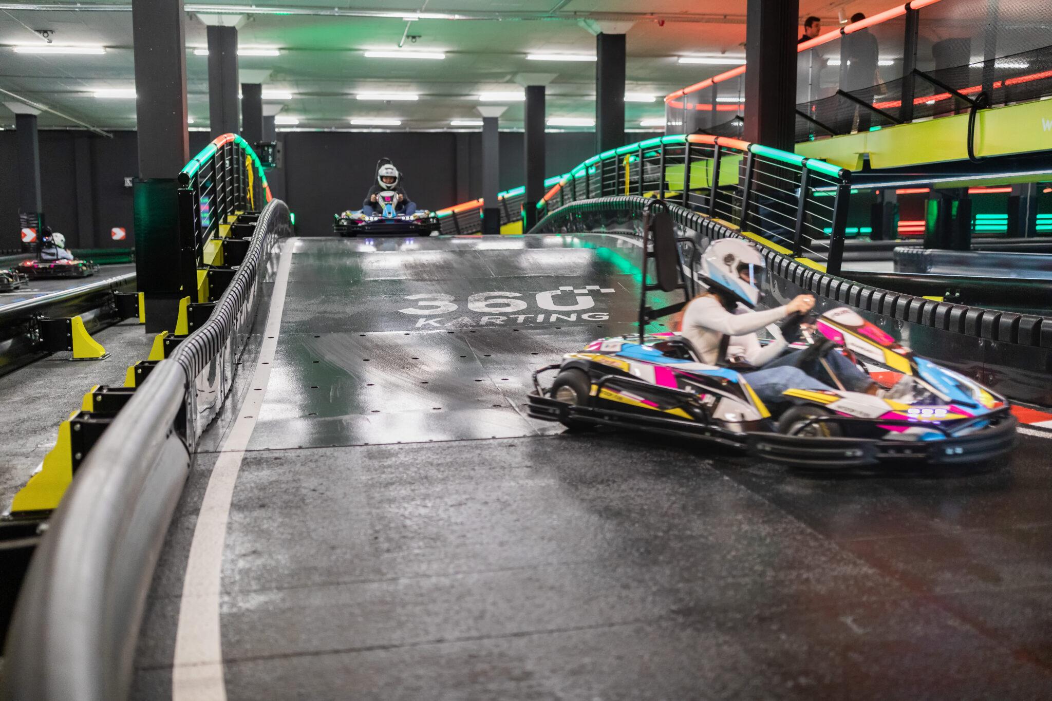 360 Karting in entertainment center Woop! Karting Ljubljana
