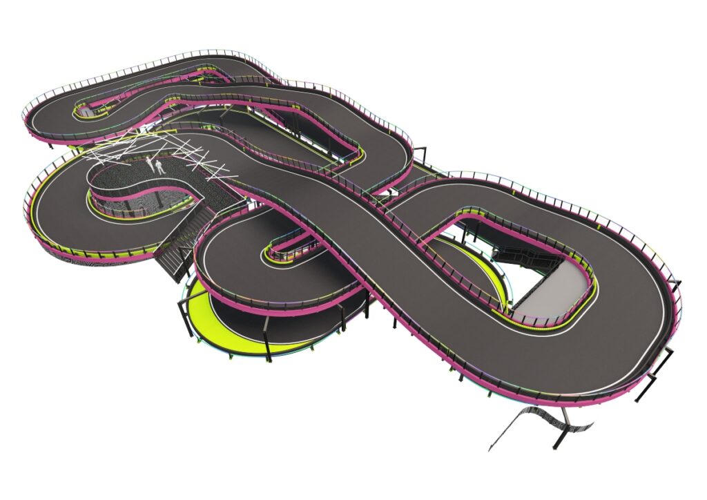 Red Hawk Casino Multi-level Go-kart Track designed and built by 360 Karting