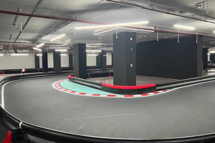 Super Fast Single-level Go-kart Track designed and built by 360 Karting