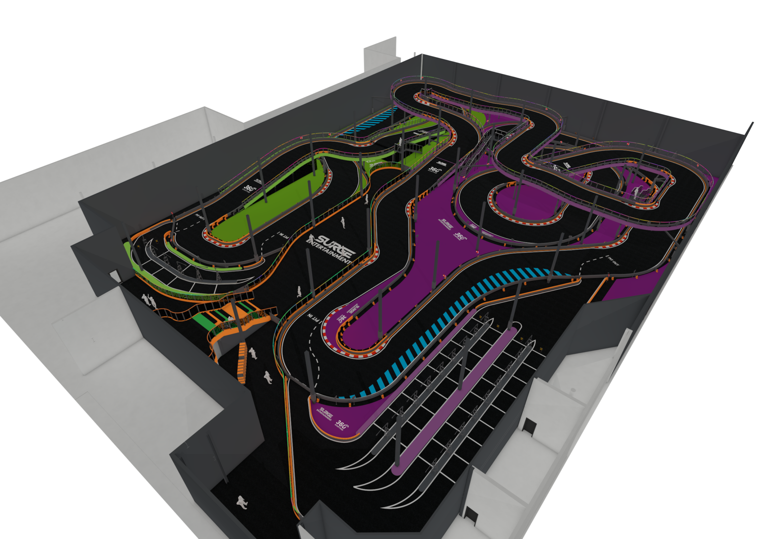 Surge Mobile designed and built by 360 Karting